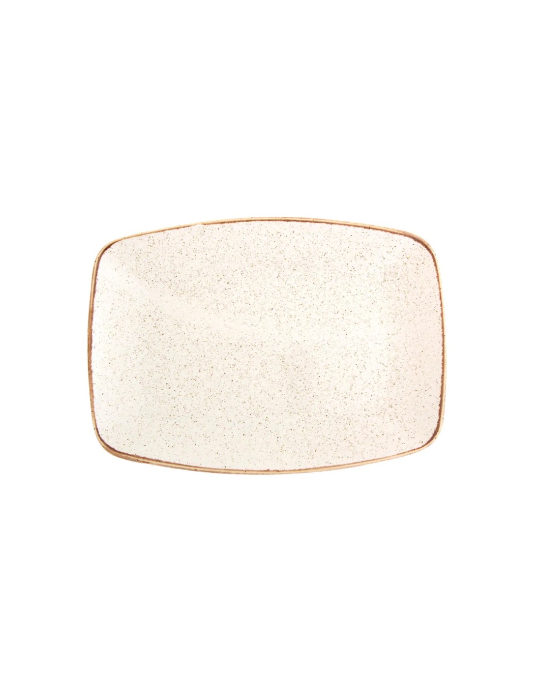 Rectangular Porcelain Beige Tray 32 cm Seasons Beige Porland | Pilsa