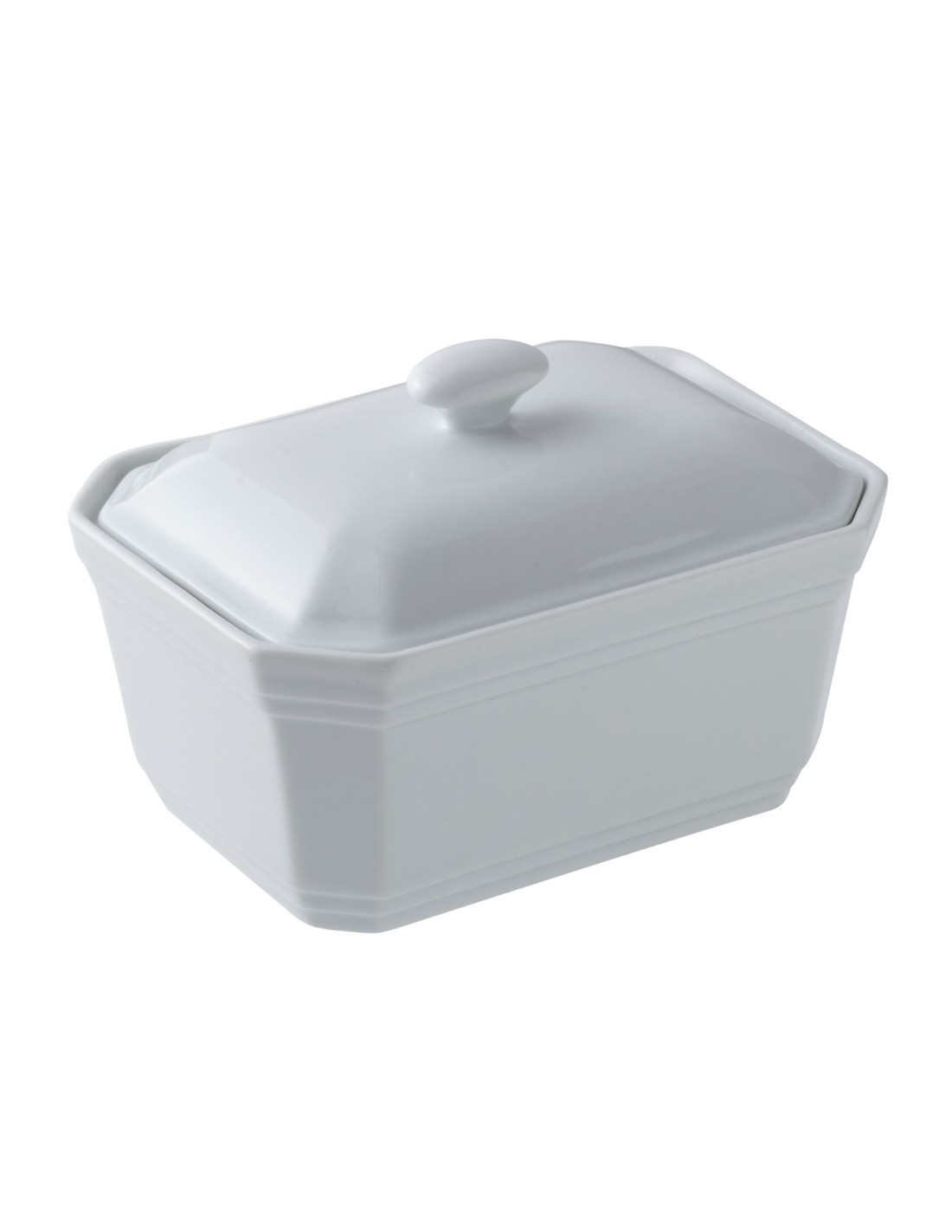 Rectangular White Porcelain Terrine 13X10 cm Bistronome Pro.Mundi | Pilsa