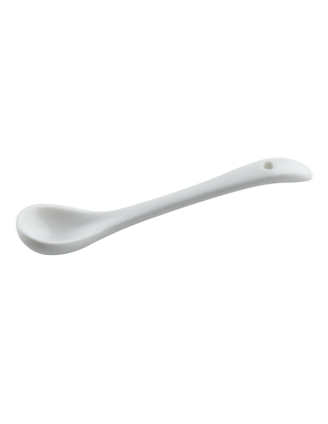 White Porcelain Mustard Spoon 10 cm Pro.Mundi | Pilsa