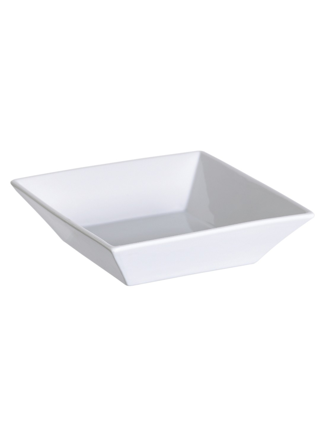 Square White Porcelain Deep Plate 20x20 cm Edina Pro.Mundi | Pilsa