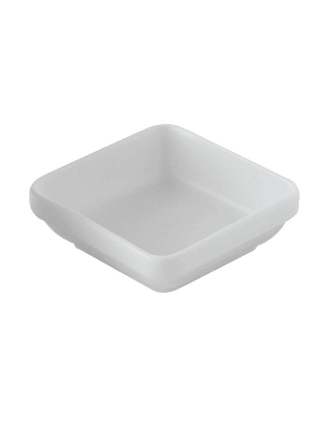 Square White Porcelain Ashtray 11 cm Pro.Mundi | Pilsa