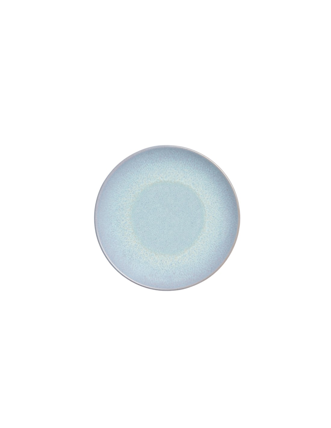 Flat Round Blue Porcelain Coupe Plate Ø 21 cm Azure Accolade | Pilsa