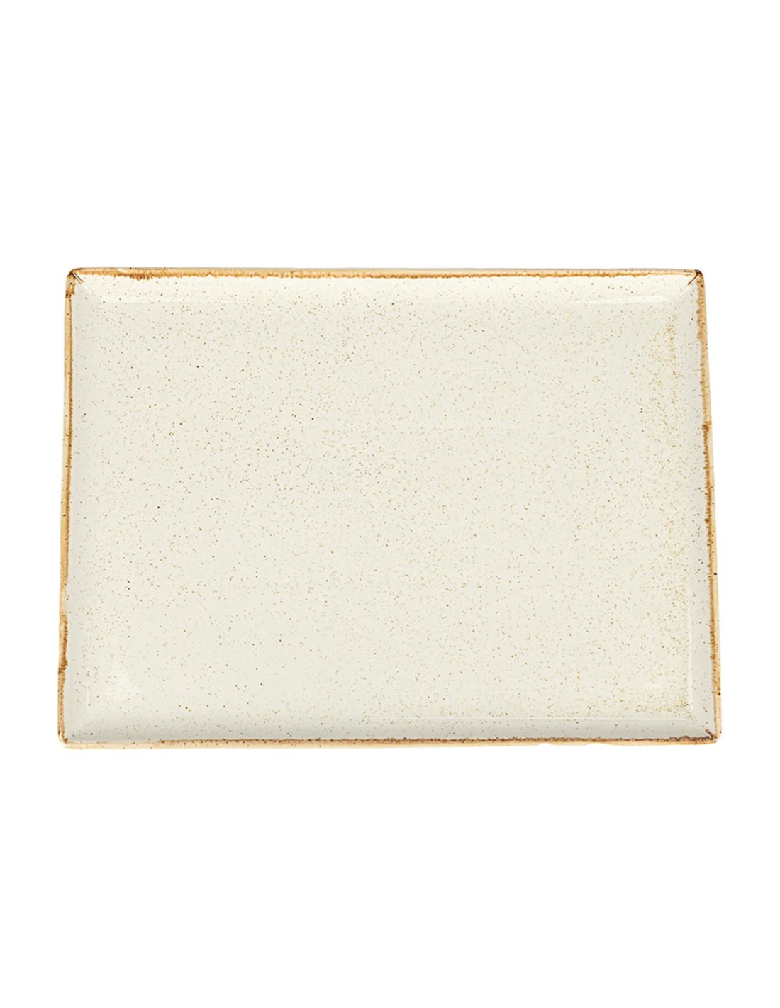 Rectangular Porcelain Beige Tray 35x26 cm Seasons Beige Porland | Pilsa